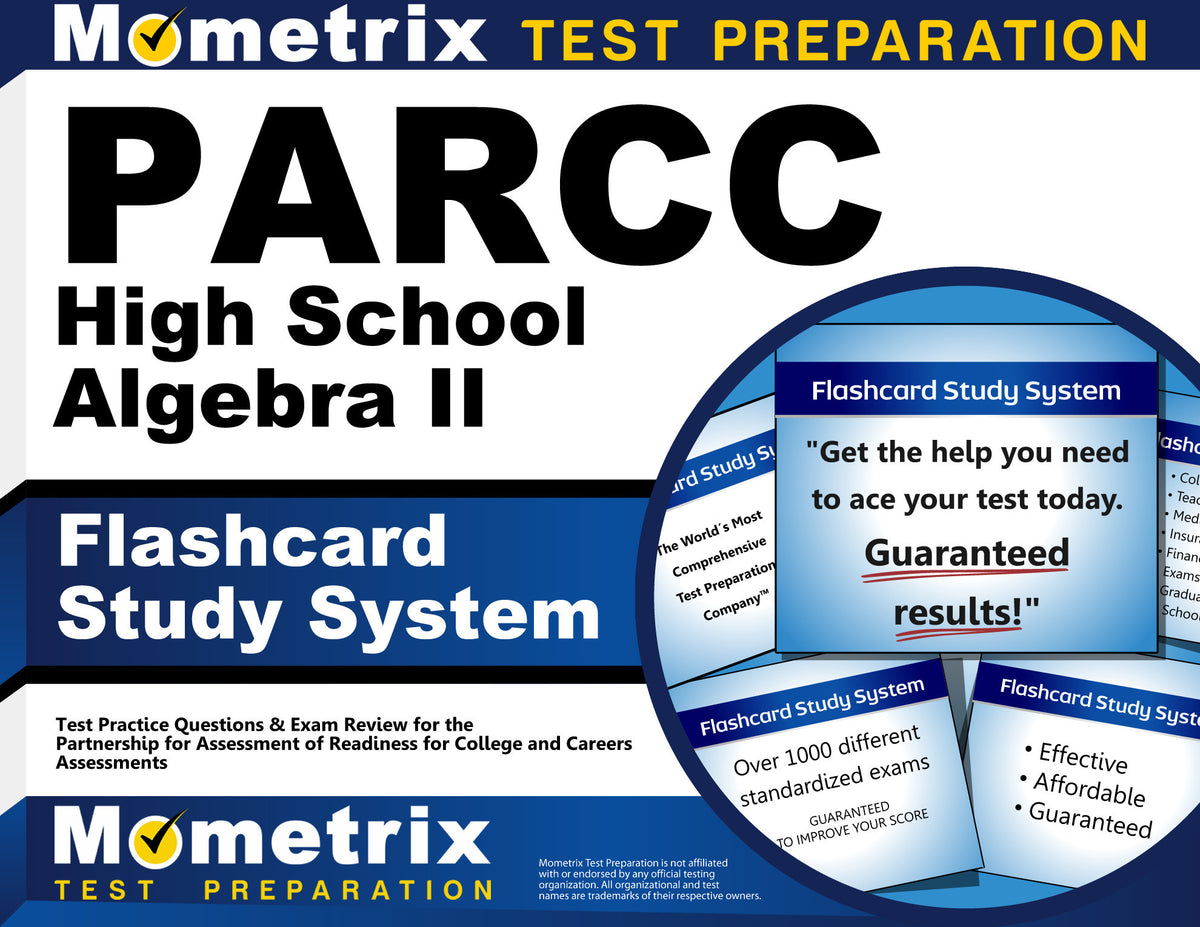 PARCC High School Algebra II Flashcard Study System – Mometrix Test ...