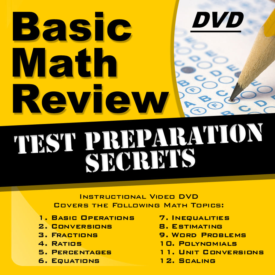 Basic Math Review Test Preparation Secrets on DVD – Mometrix Test ...
