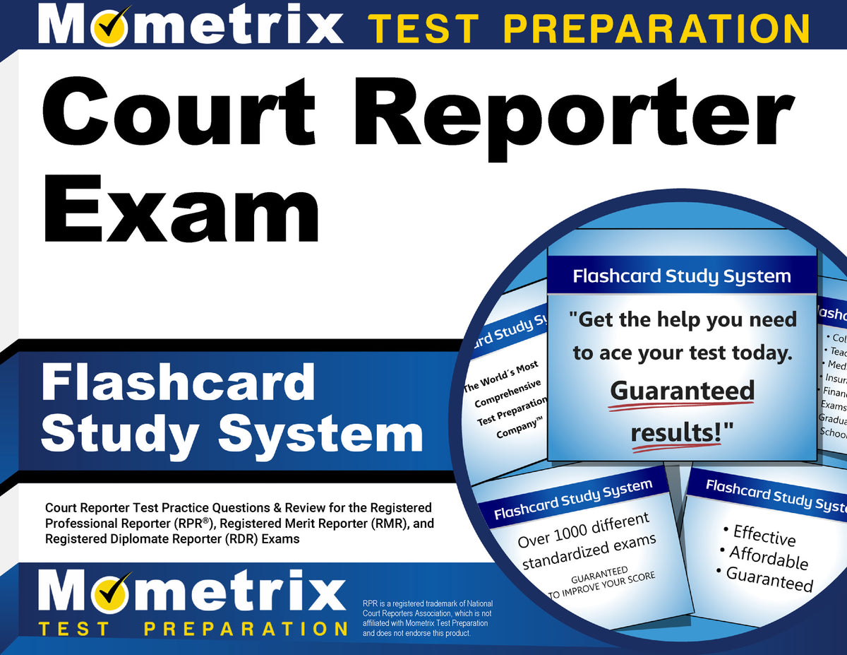 Court Reporter Exam Flashcard Study System – Mometrix Test Preparation