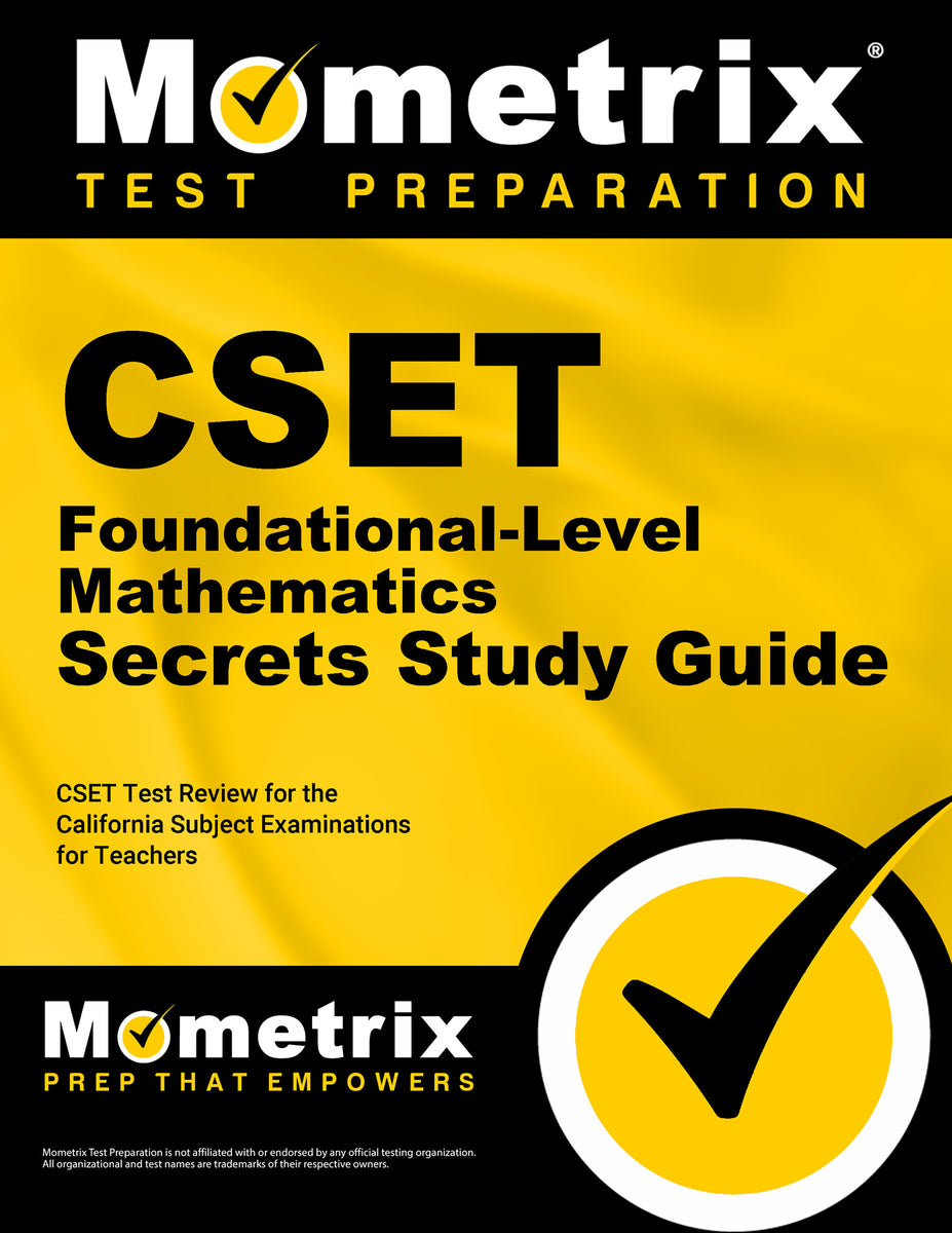 CSET Foundational-Level Mathematics Exam Secrets Study Guide – Mometrix ...