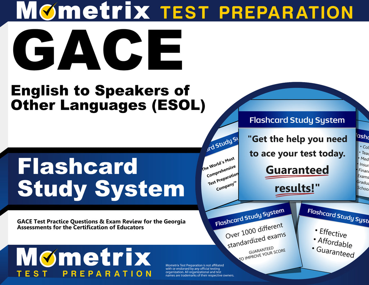 GACE English to Speakers of Other Languages (ESOL) Flashcard Study Sys ...
