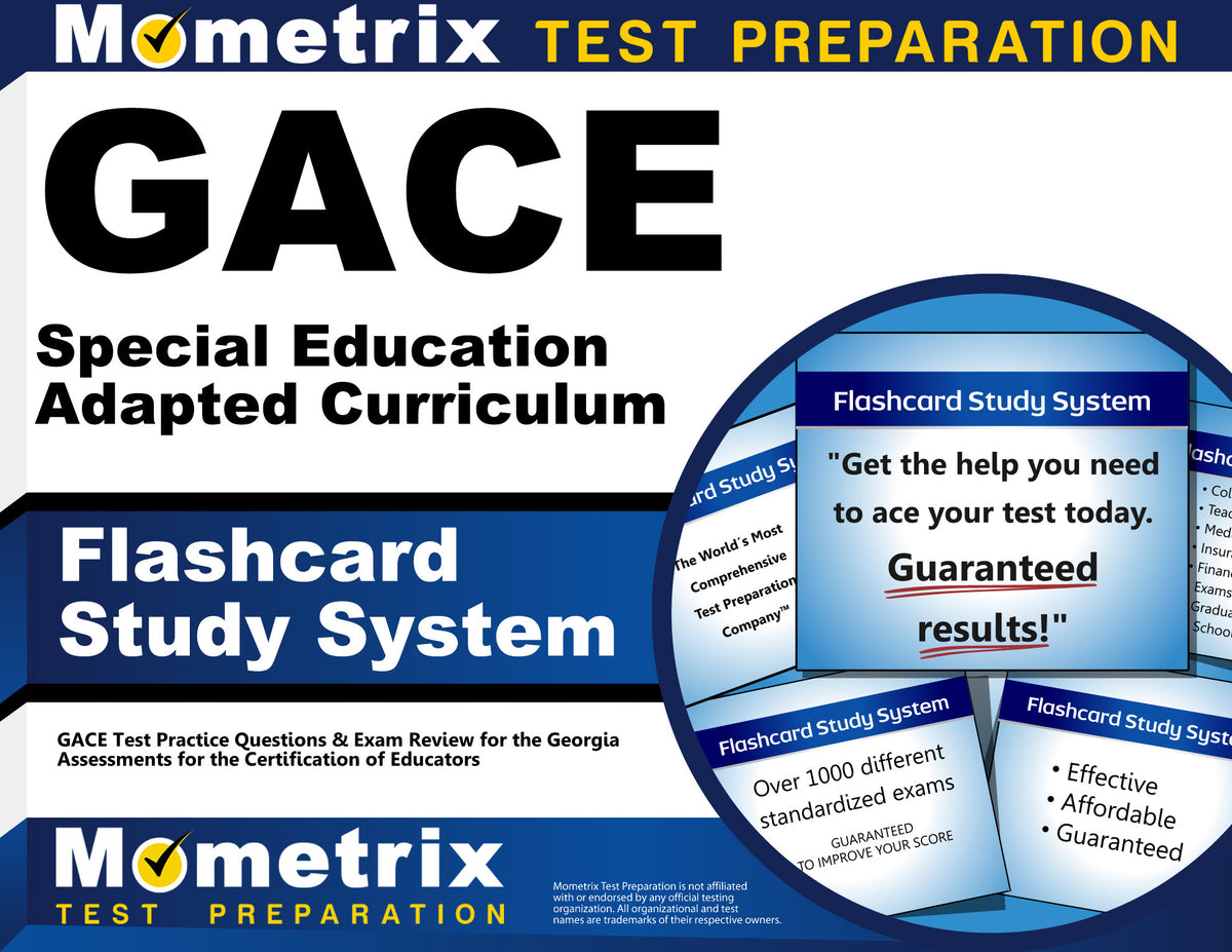 GACE Special Education Adapted Curriculum Flashcard Study System ...