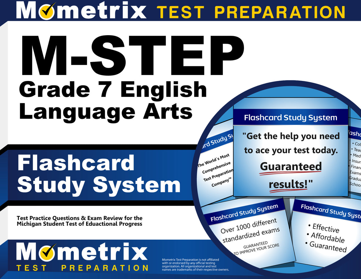 M-STEP Grade 7 English Language Arts Flashcard Study System – Mometrix ...