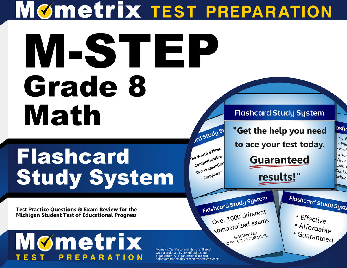 M-STEP Grade 8 Mathematics Flashcard Study System – Mometrix Test ...