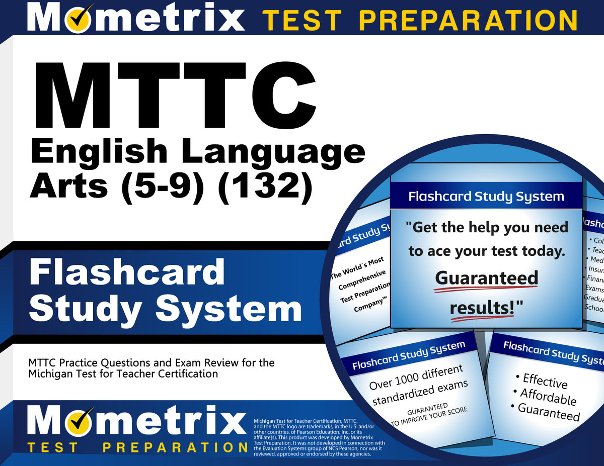 MTTC English Language Arts (5-9) (132) Flashcard Study System ...