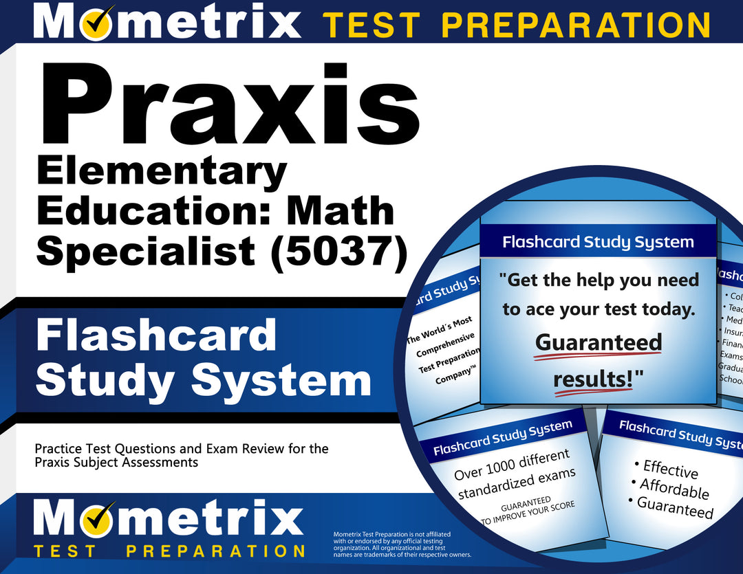 Praxis Elementary Education: Math Specialist (5037) Flashcard Study Sy ...