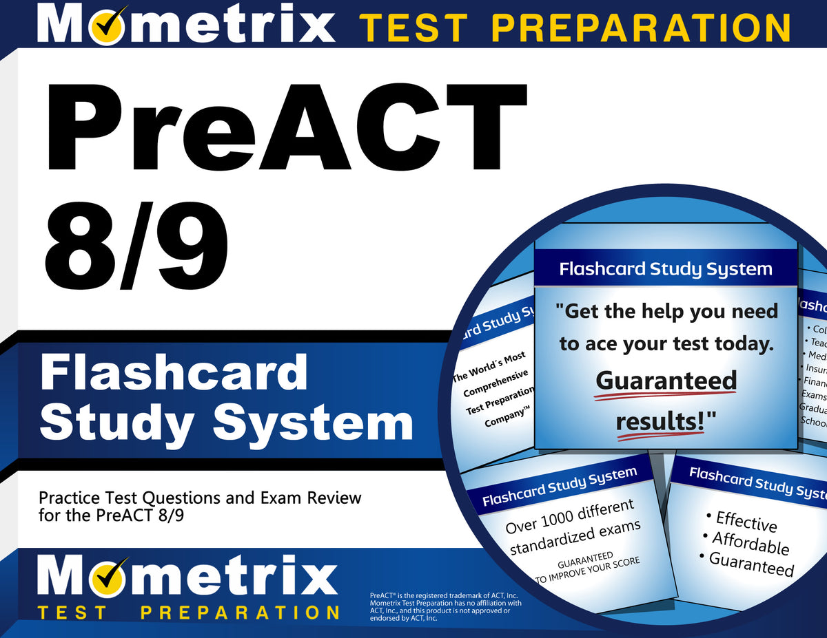 PreACT 8/9 Flashcard Study System – Mometrix Test Preparation