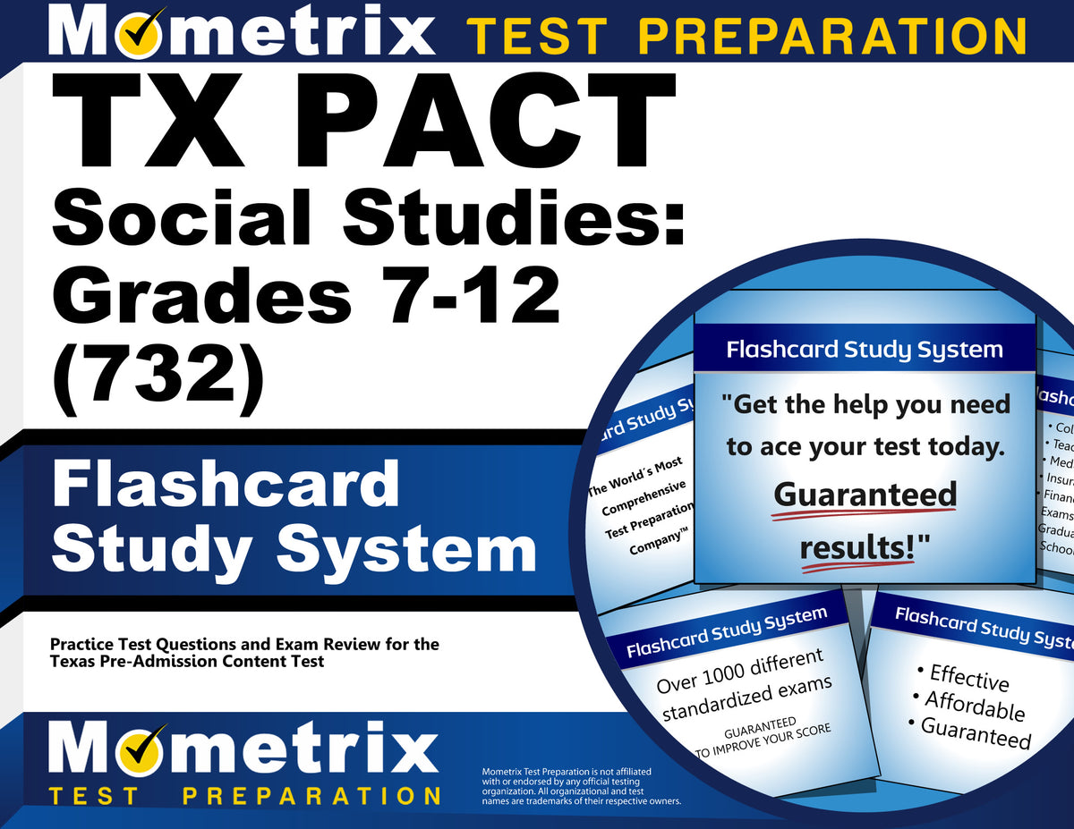 TX PACT Social Studies: Grades 7-12 (732) Flashcard Study System ...
