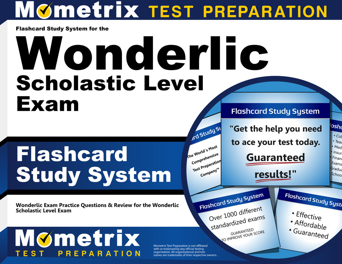 Flashcard Study System for the Wonderlic Scholastic Level Exam ...